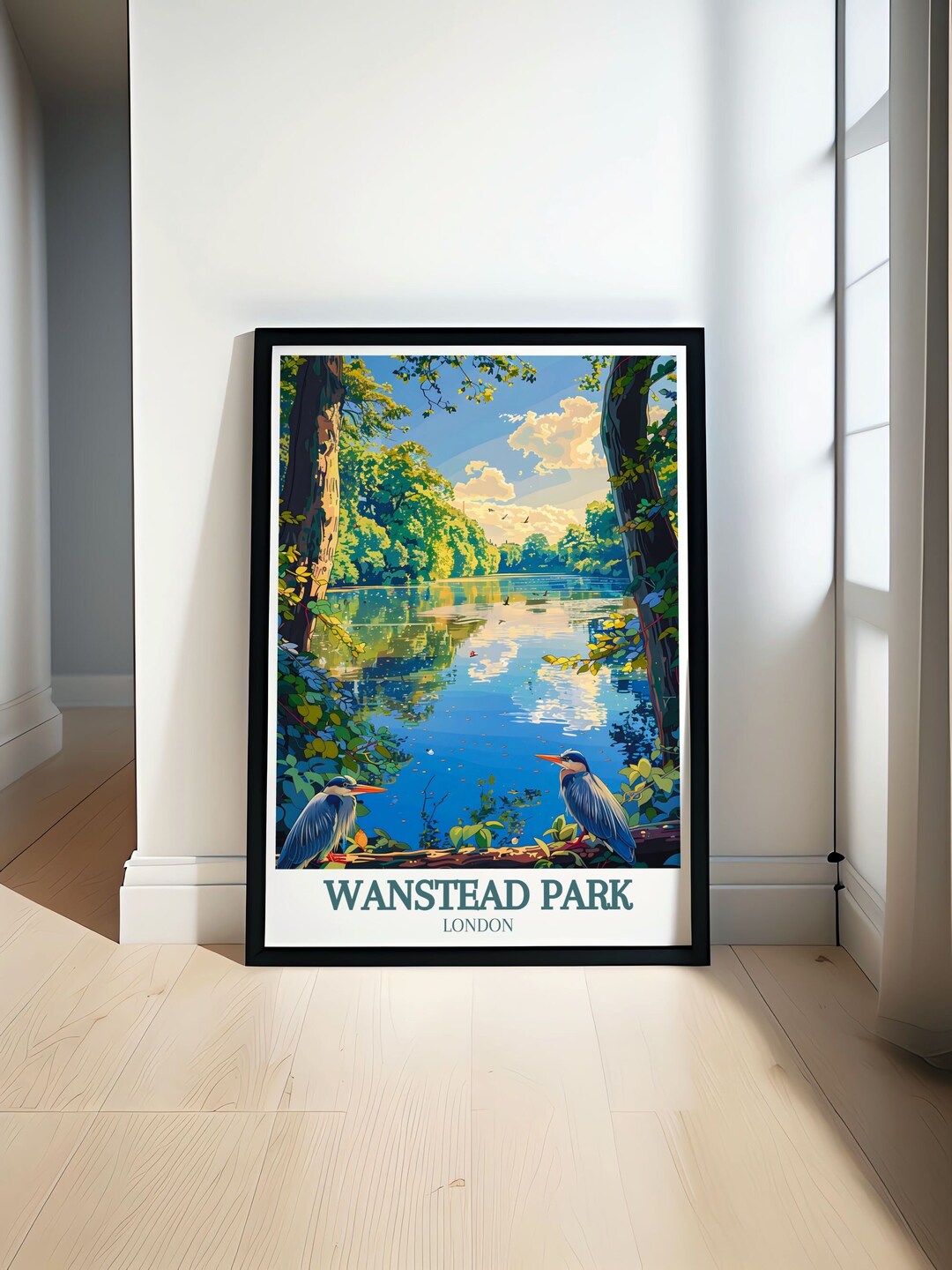 Wanstead Park Decor - Wanstead Park Poster - London Travel Print ...