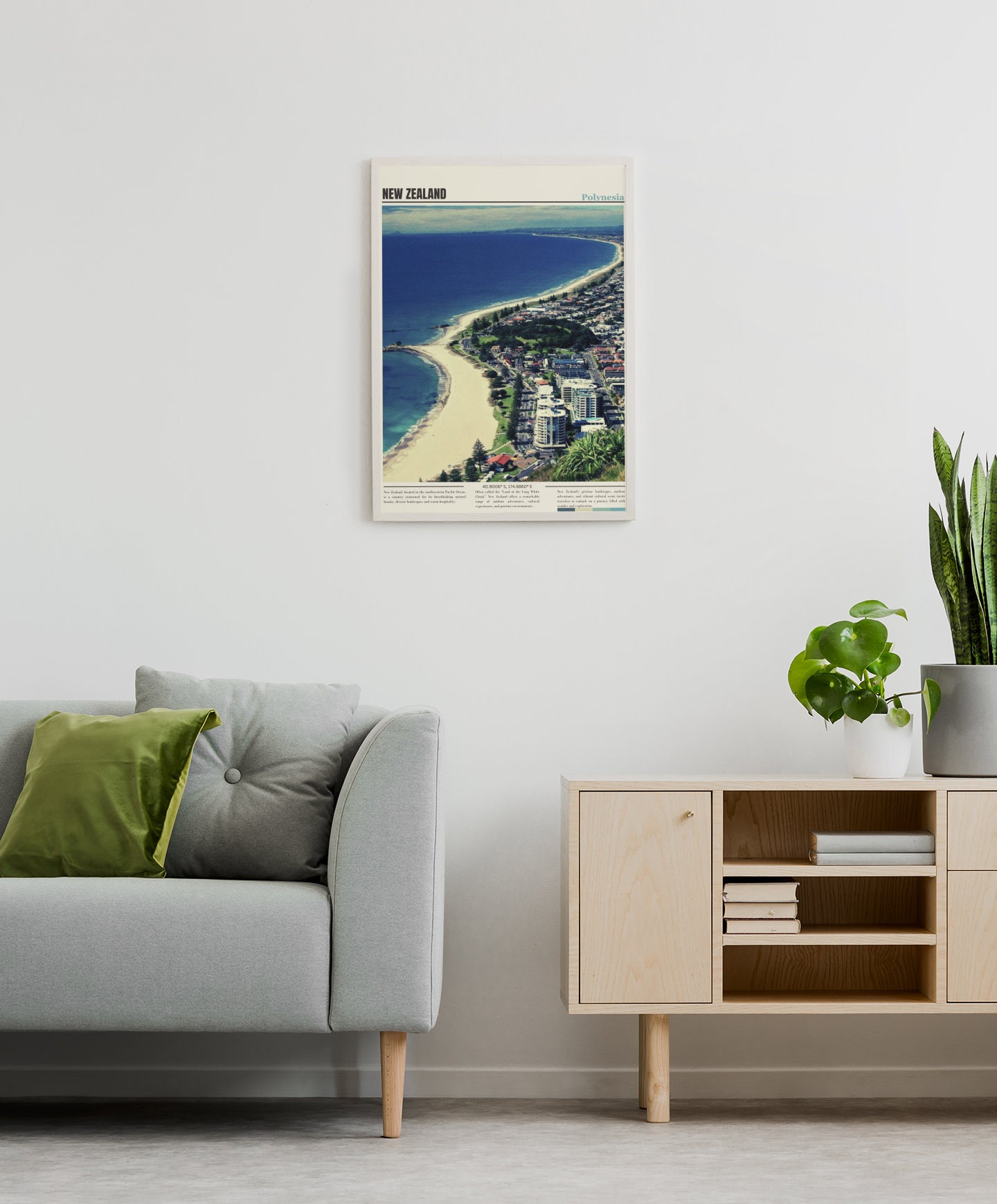 New Zealand Map Print, NZ Auckland Map Wall Art Poster, New Zealand Map ...