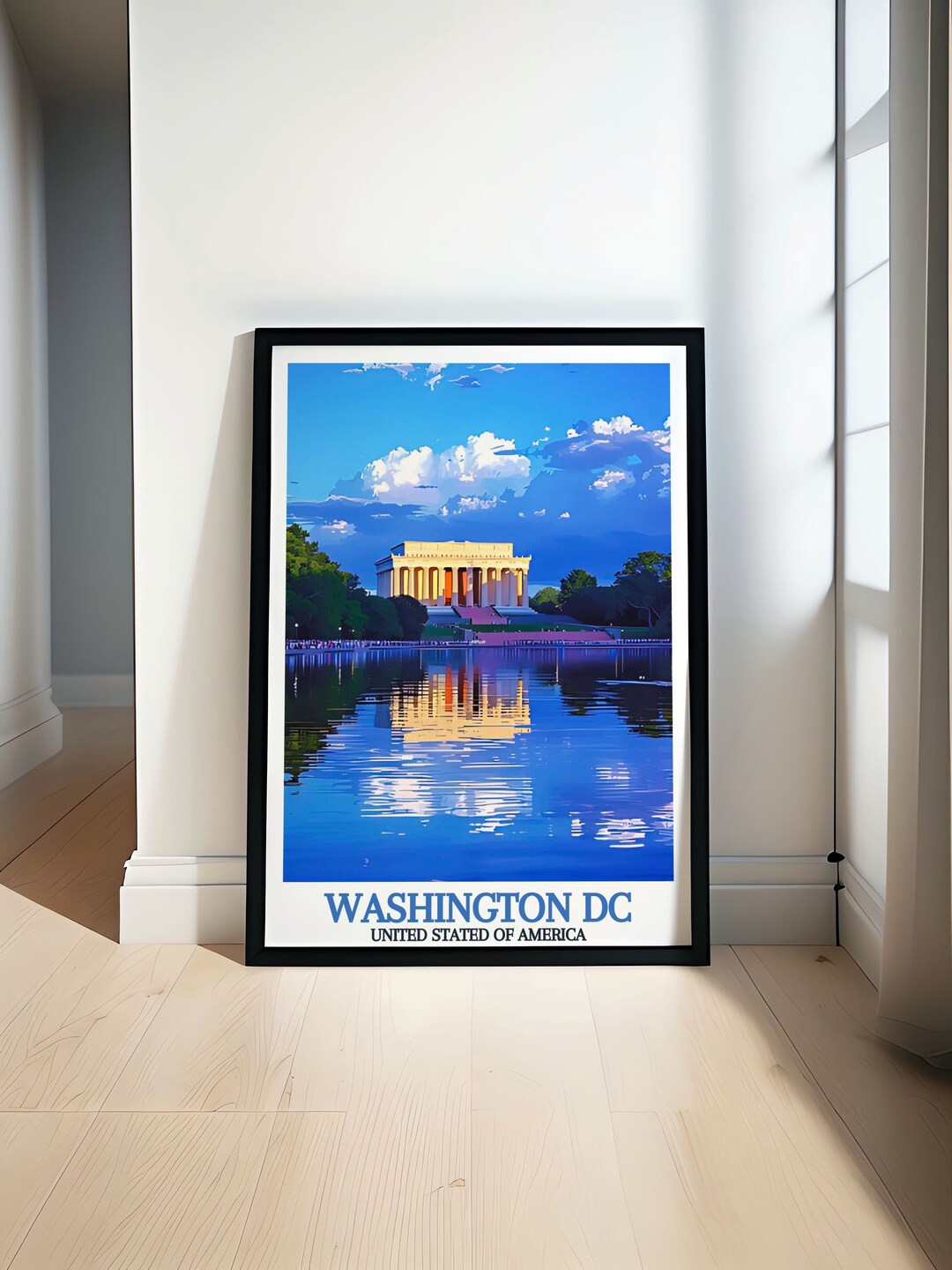 Washington DC Posters - Lincoln Memorial Art - Washington DC Art ...