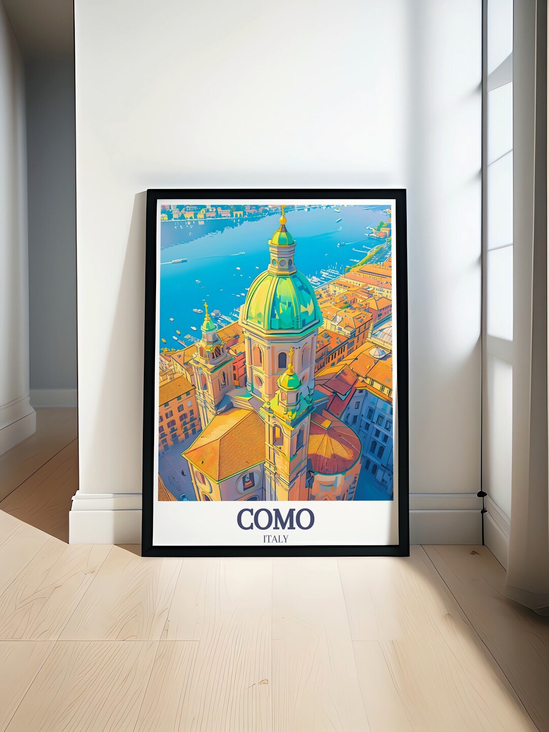 Como Travel Artr - Como Cathedral and Lake Como Artworks - Como ...