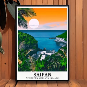 Saipan Wall Art - Framed Marine Beach Posters - Kagman Prints - Saipan ...