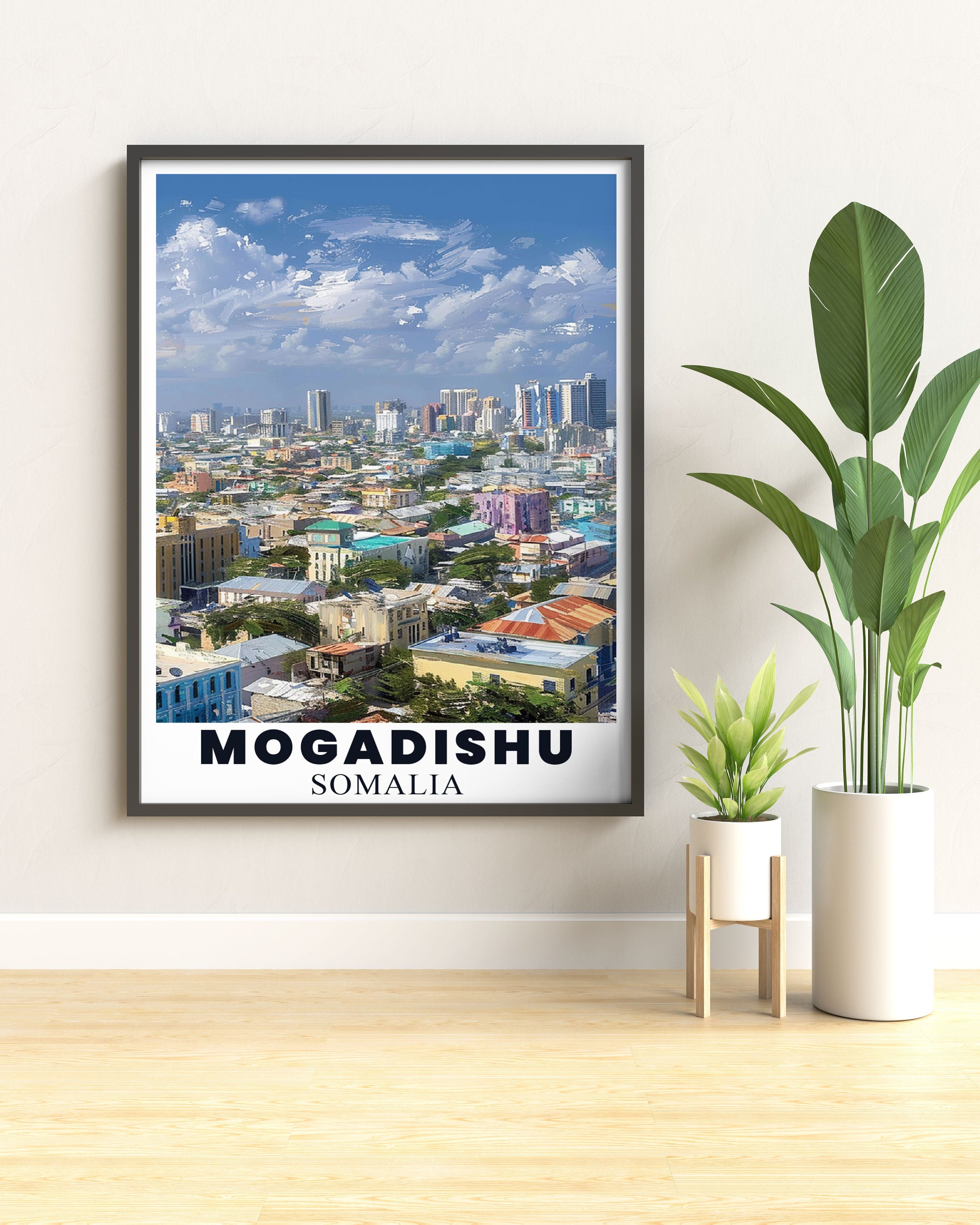 Somalia Poster - Framed Mogadishu City Print - Mogadishu Canvas Print ...