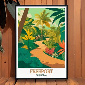 Freeport Art Print - Garden of the Groves Home Decor - Caribbean Canvas ...