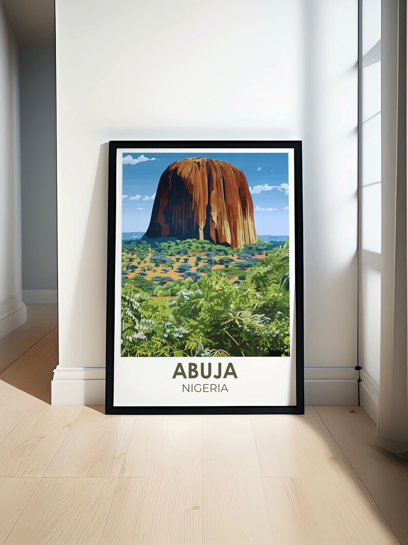 Nigeria Poster Nigeria Decor Zuma Rock Fine Line Print Zuma Rock Gift ...