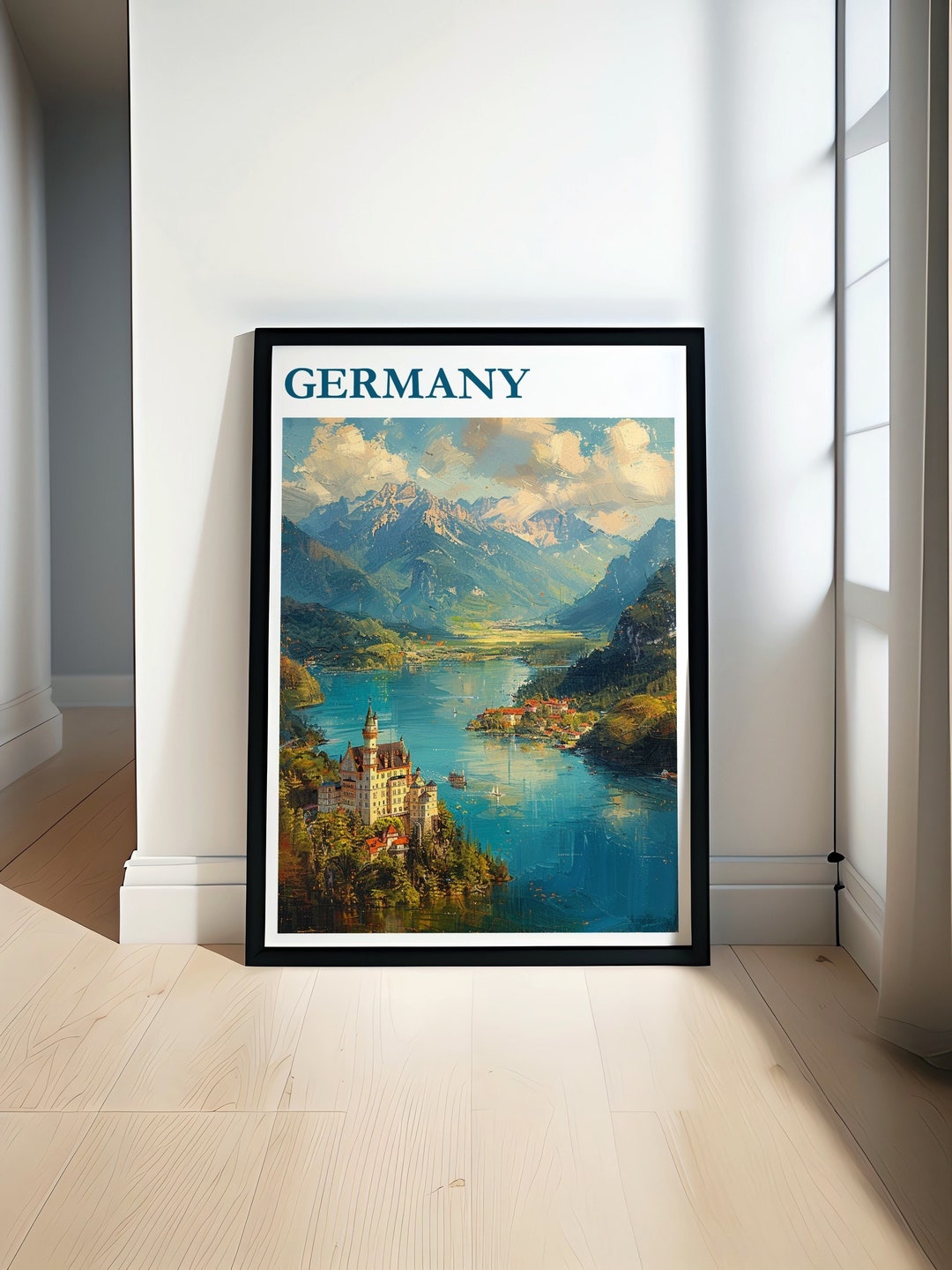 Germany Wall Art - Neuschwanstein Castle Art and Europe Posters ...