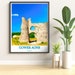 Gower AONB Travel Poster Iconic Castle and Beach Prints of the Gower ...