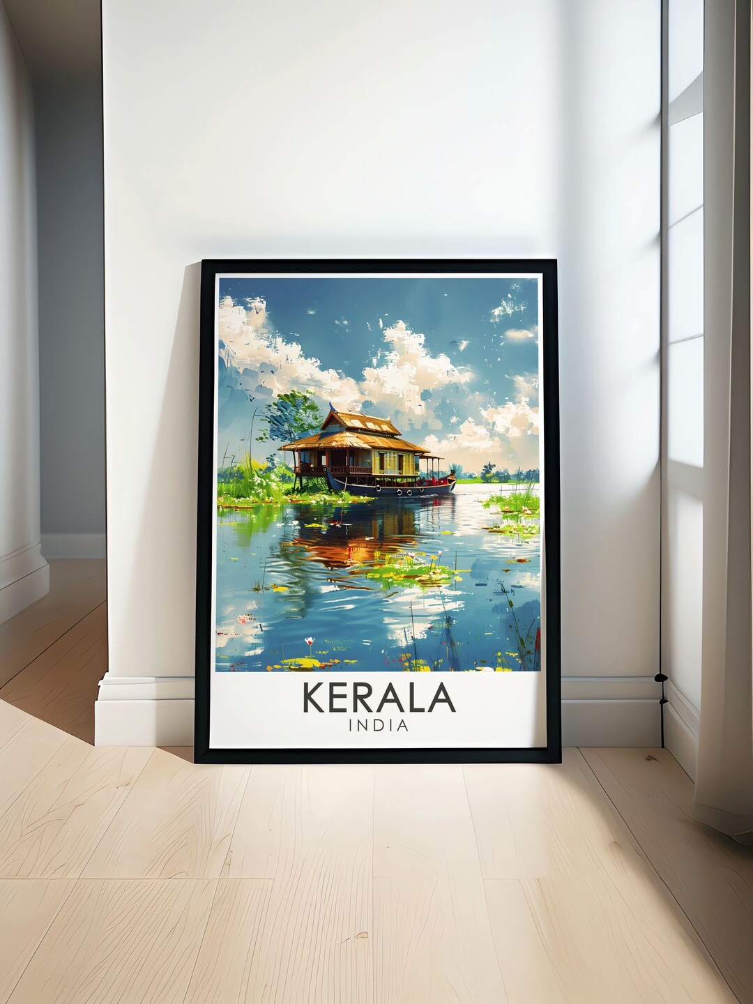 Kerala Wall Art - Backwaters of Alleppey Poster - Alleppey Backwaters ...