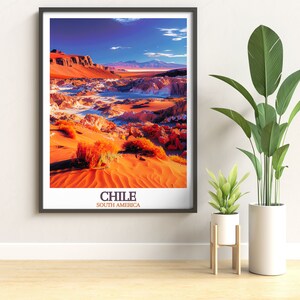 Chile Travel Art - Atacama Desert Poster - Enchanting Chile Wall Art ...