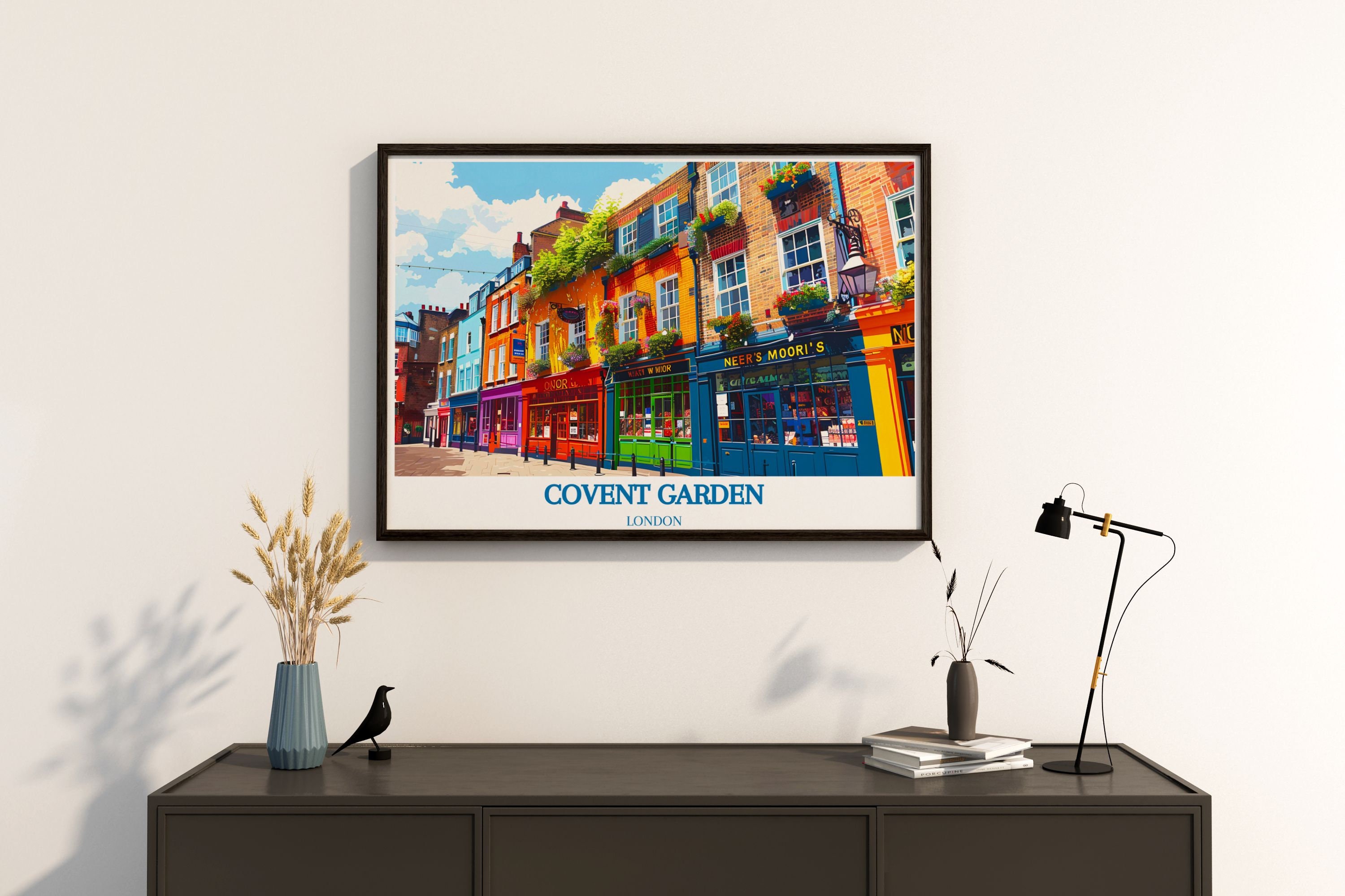 Vintage Covent Garden Travel Posters Neal's Yard Art Pieces Capturing ...