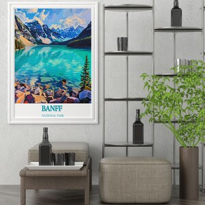 Banff National Park Art Collection - Banff Lake Louise Landscape Poster ...