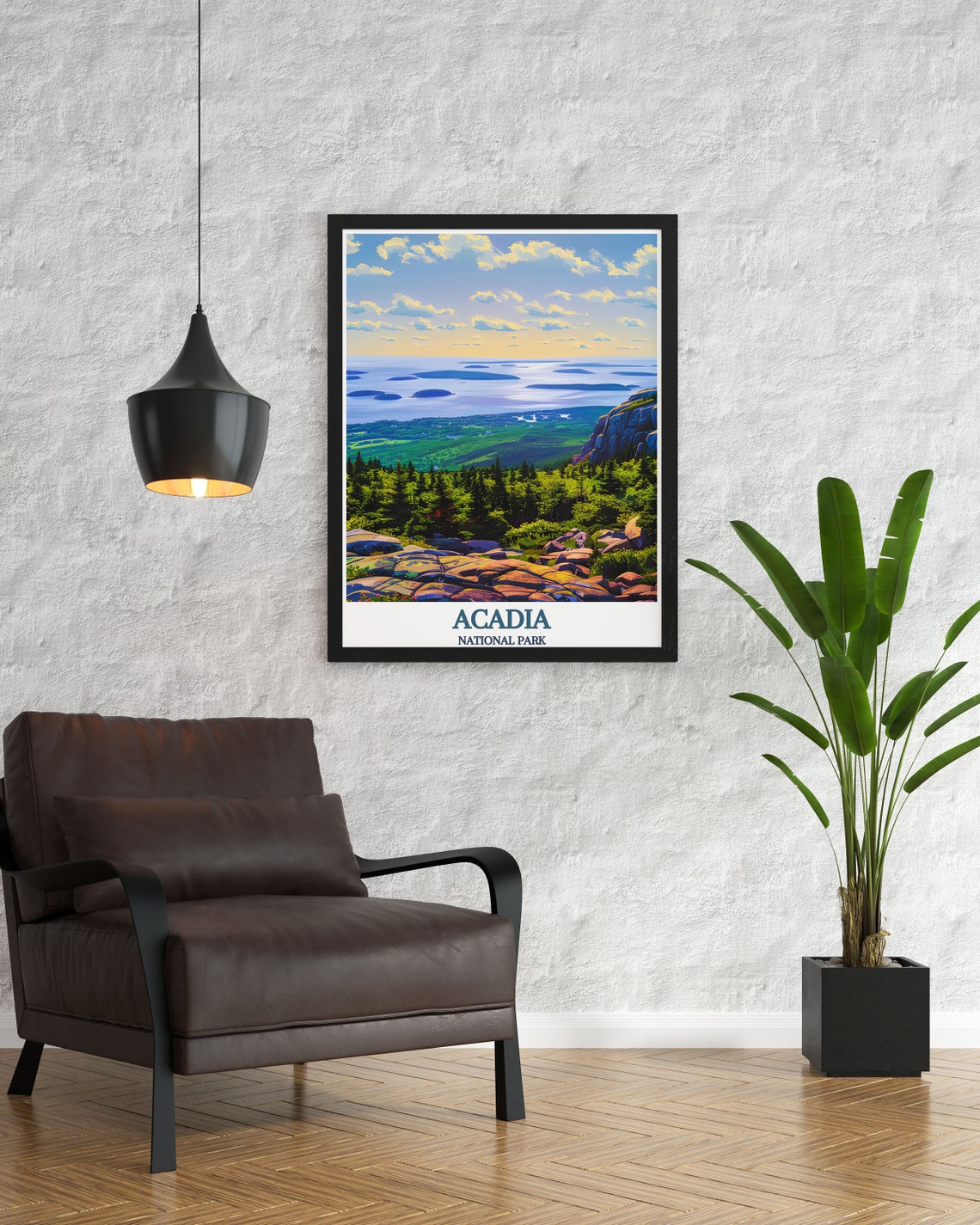 Acadia Poster Cadillac Mountain Art Acadia Gift National Park Print - Etsy