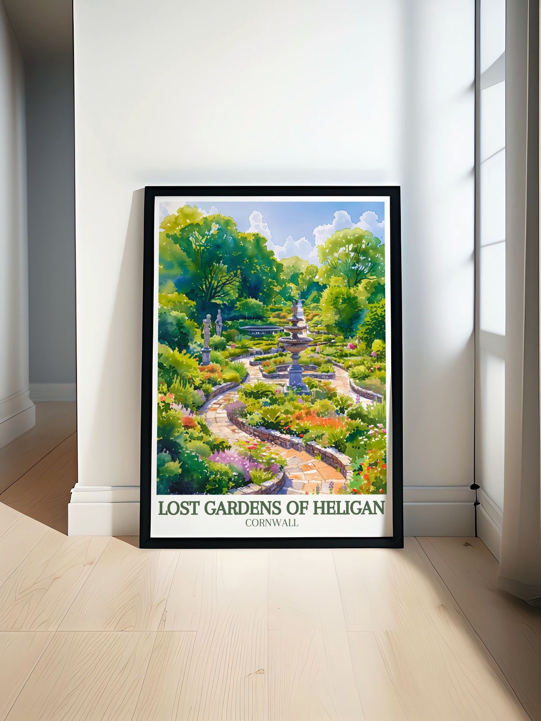 Lost Gardens of Heligan Travel Print - Eden Project Posters - Italian ...