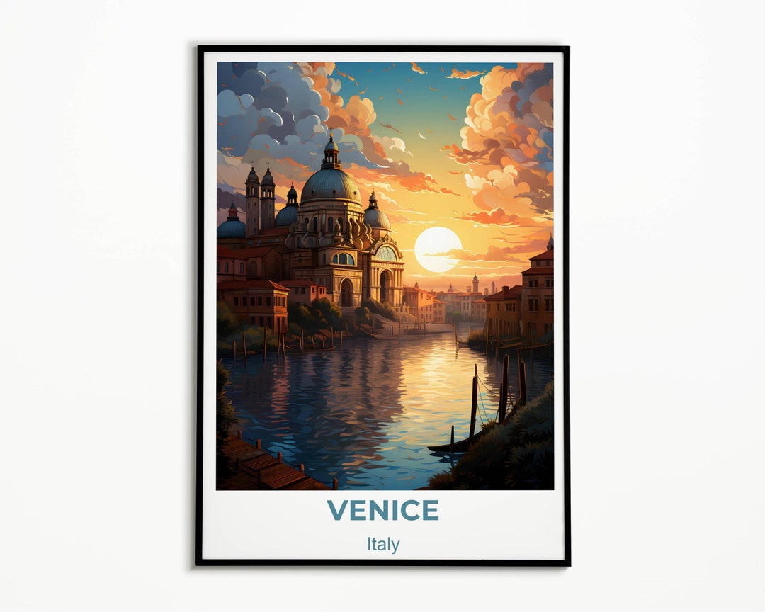 Venice Travel Poster Italy Travel Poster Europe Wall Decor European ...