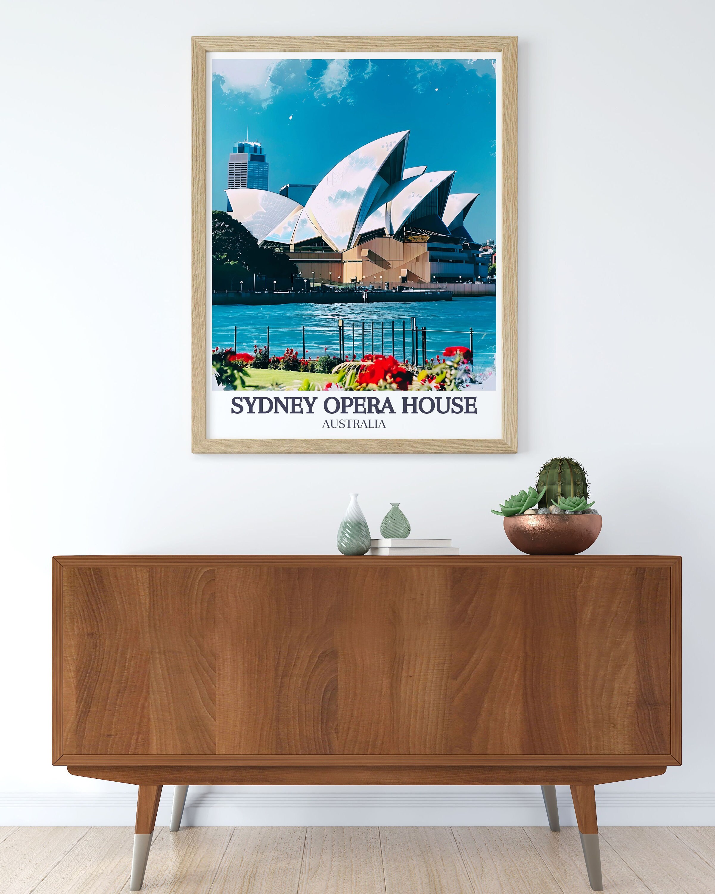 Sydney Opera House Wall Art Sydney Harbour and Royal Botanic Garden ...