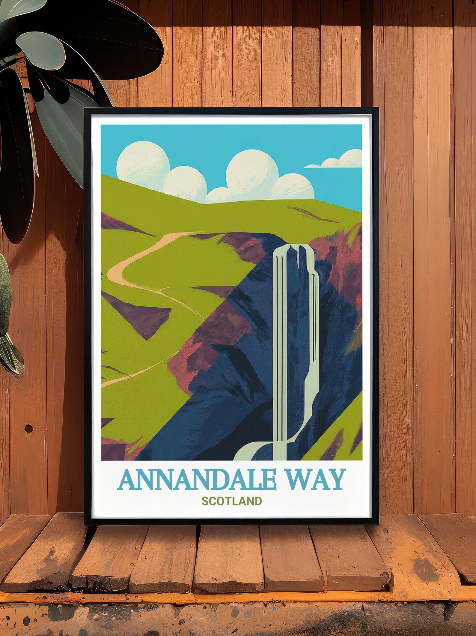 Annandale Way Travel Poster Grey Mares Tail Travel Poster Grey Mares ...