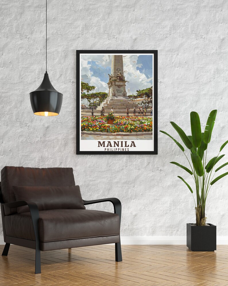 Manila Poster - Rizal Park Print -luneta Park Art -manila Wall Art ...