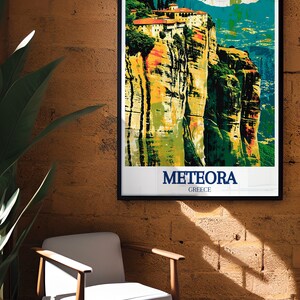 Meteora Greece Travel Prints - Peneus Valley Scenic Posters - Great ...