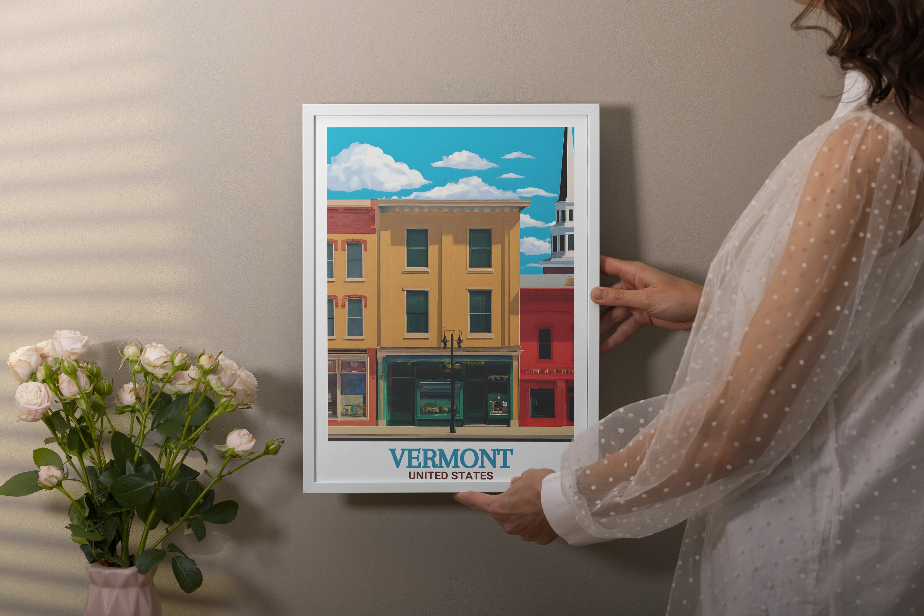 Vermont Wall Art Vermont Travel Posters Church Street Marketplace ...