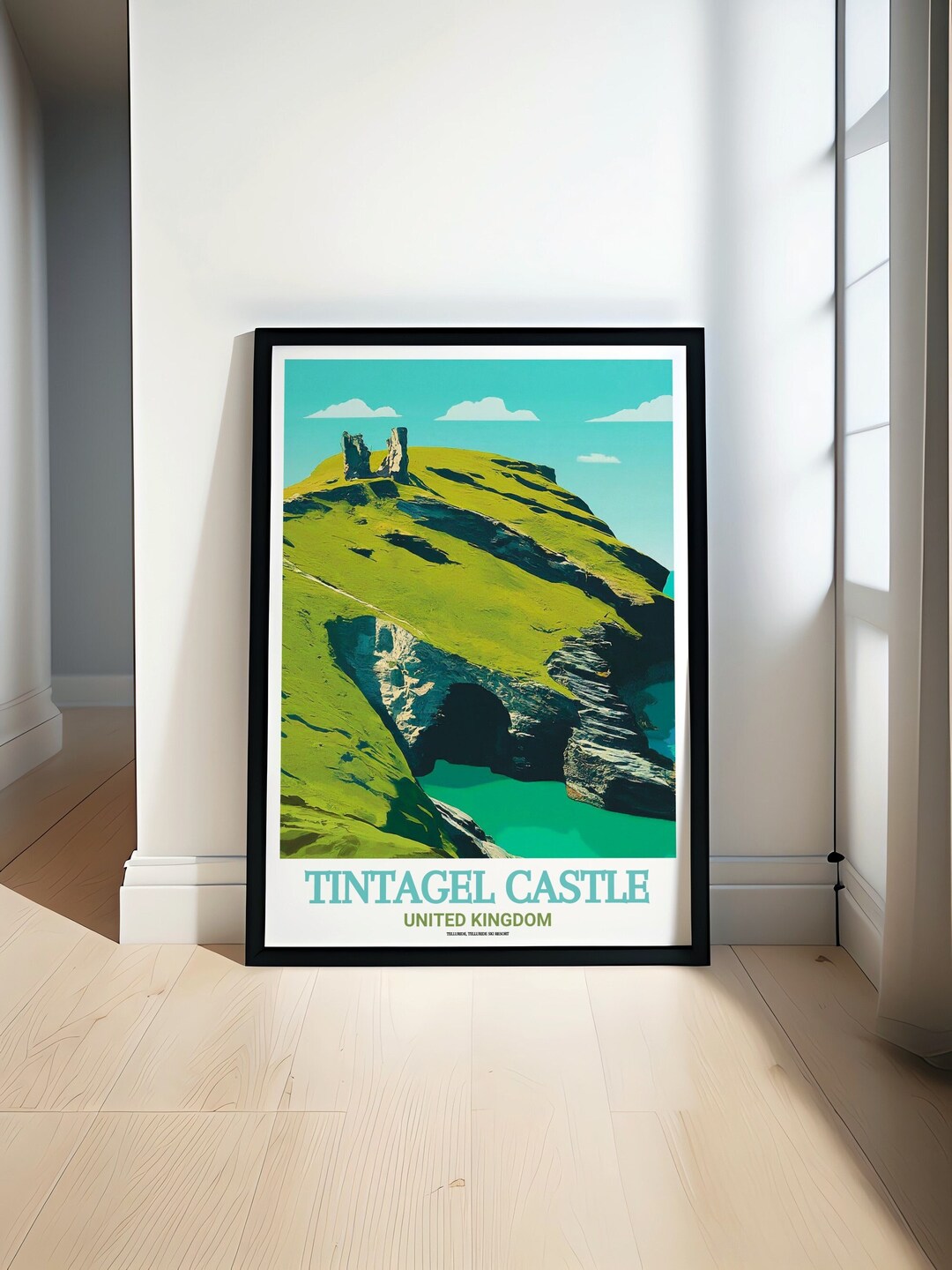 Tintagel Castle Travel Posters - Cornish Coast Art Collection ...