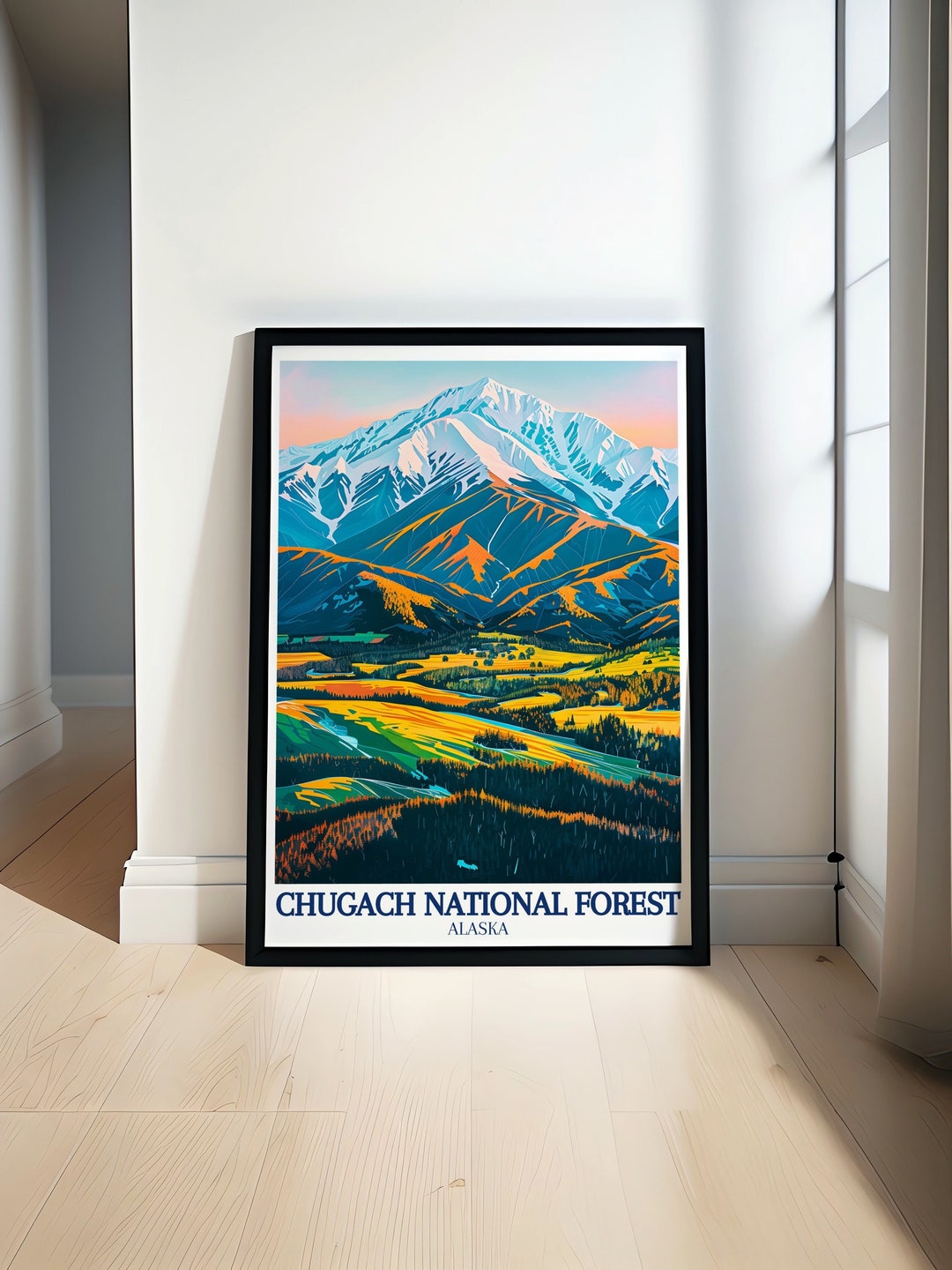 Chugach National Forest Poster - Chugach Mountains Poster - Copper ...