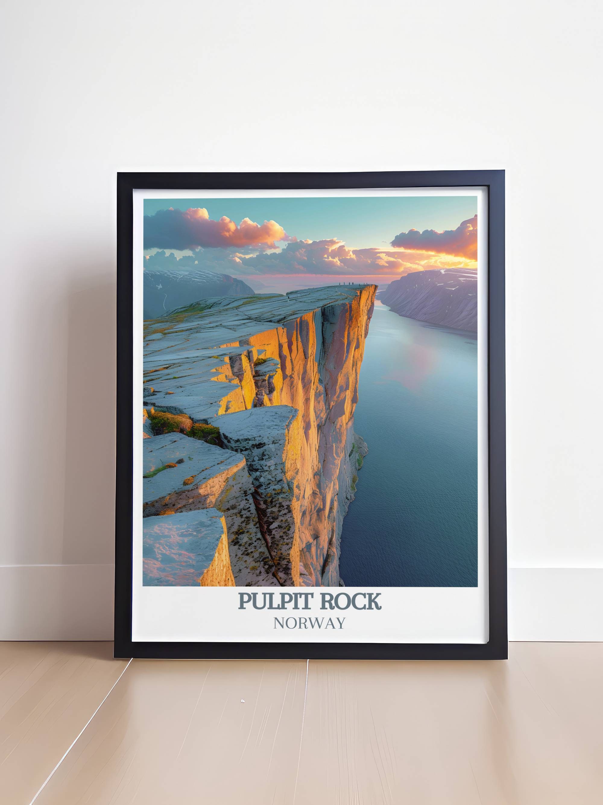 Pulpit Rock Poster Art Kjerag Scandinavian Travel Posters Explore ...