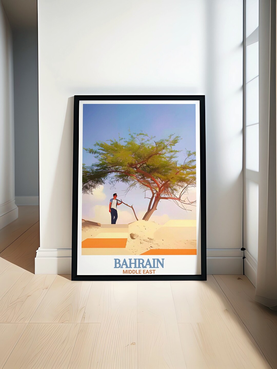 Bahrain Print - Tree of Life Bahrain Poster - Bahrain Poster - Bahrain ...
