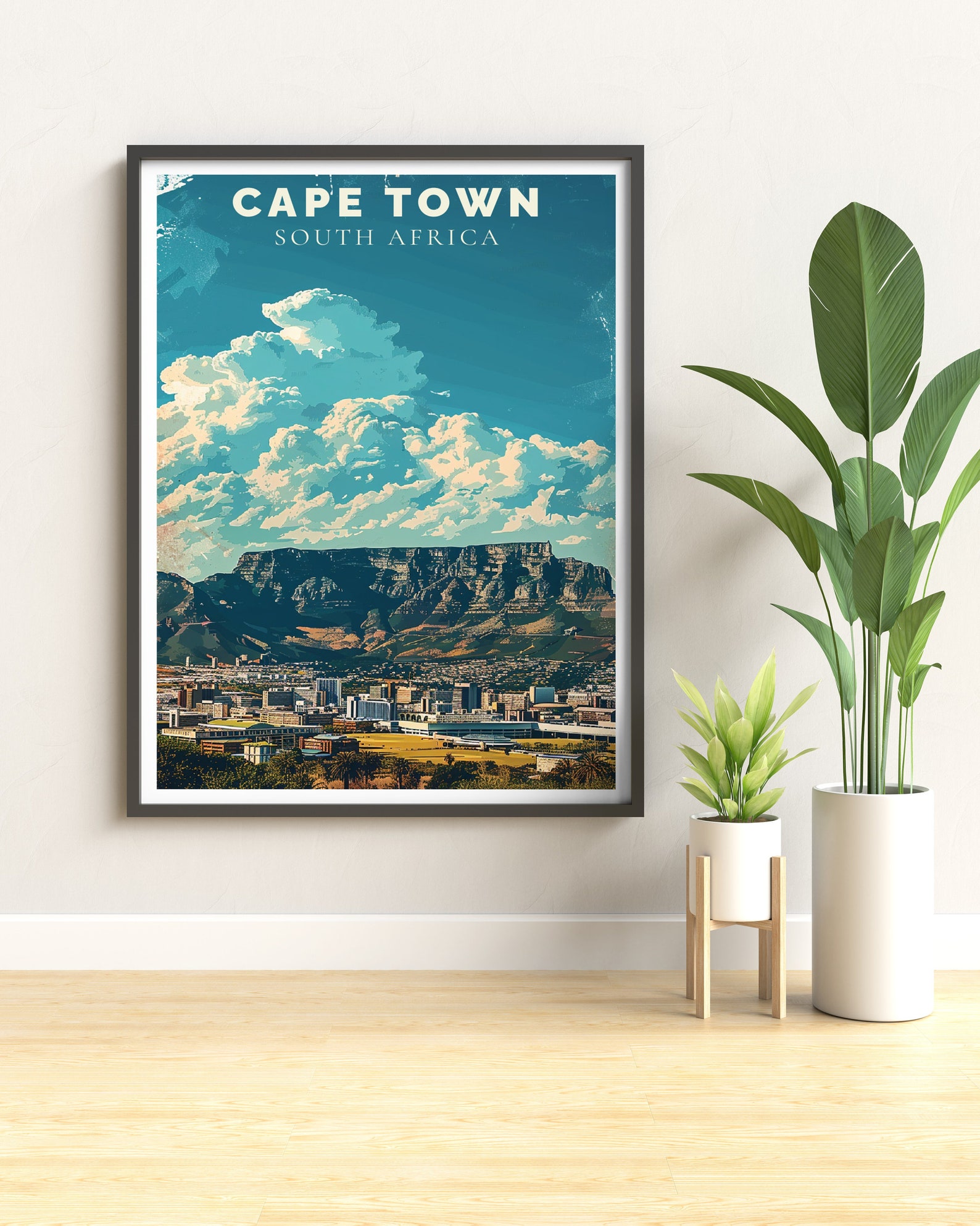 Cape Town Wall Art - Table Mountain Travel Posters- Cape Town Art ...