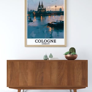 Cologne Poster -cologne Cathedral and Rhine River Prints - Cologne and ...
