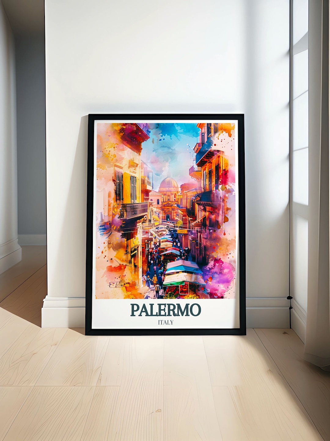 Palermo Art - La Vucciria Poster - Vucciria Market Art - Palermo Print ...