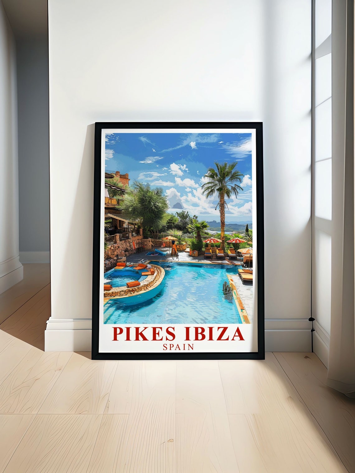 Pikes Ibiza Nightclub Wall Art Pool Area Poster Pikes Ibiza Print Pikes ...