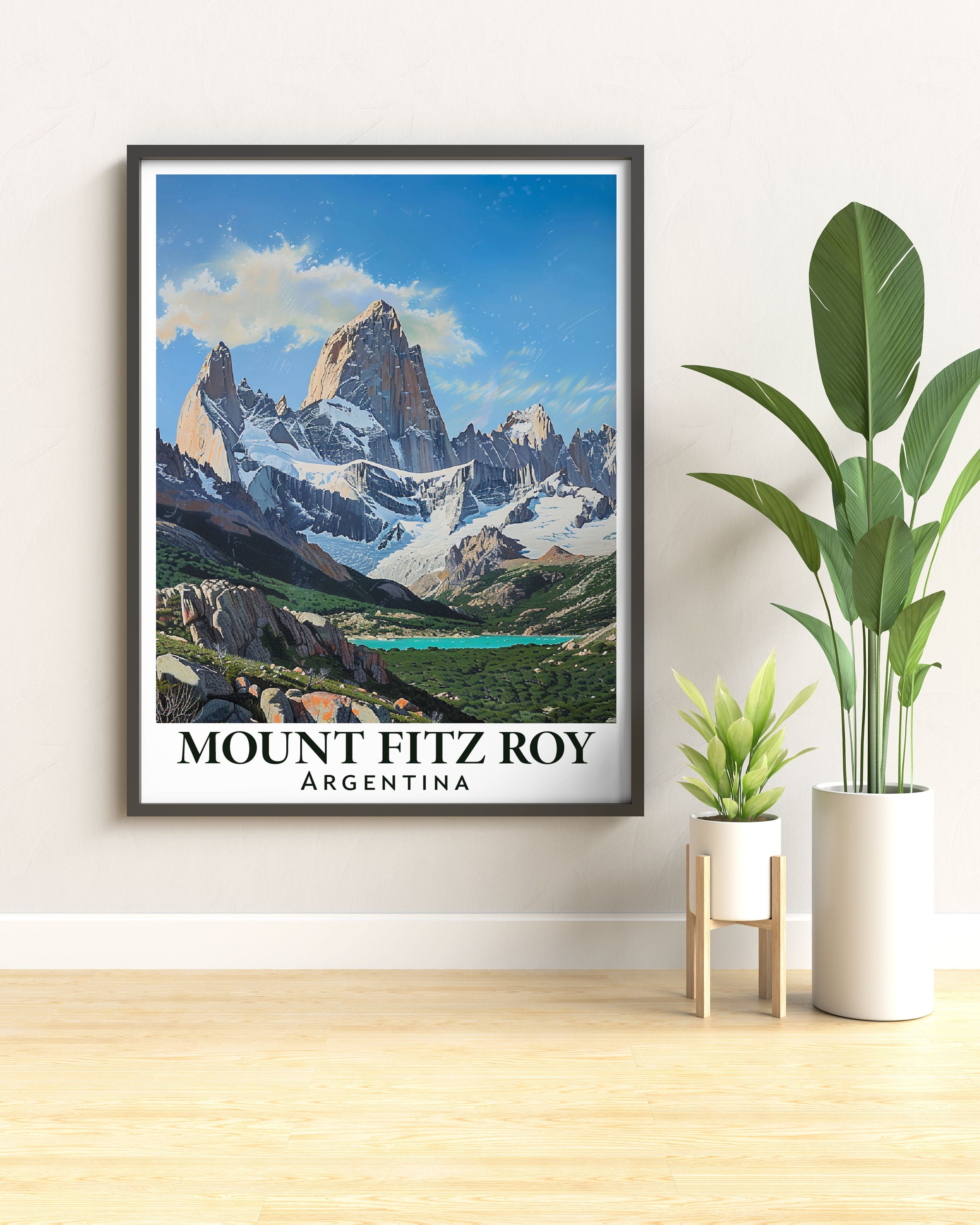 Mt Fitz Roy Poster Mount Fitz Roy Decor Mt Fitz Roy Art Mt Fitz Roy ...
