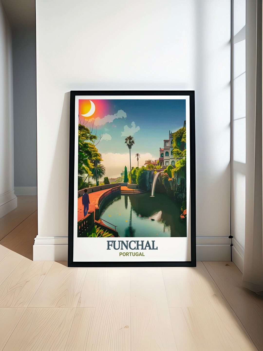 Funchal Wall Art - Framed Monte Palace Tropical Garden Print - Funchal ...