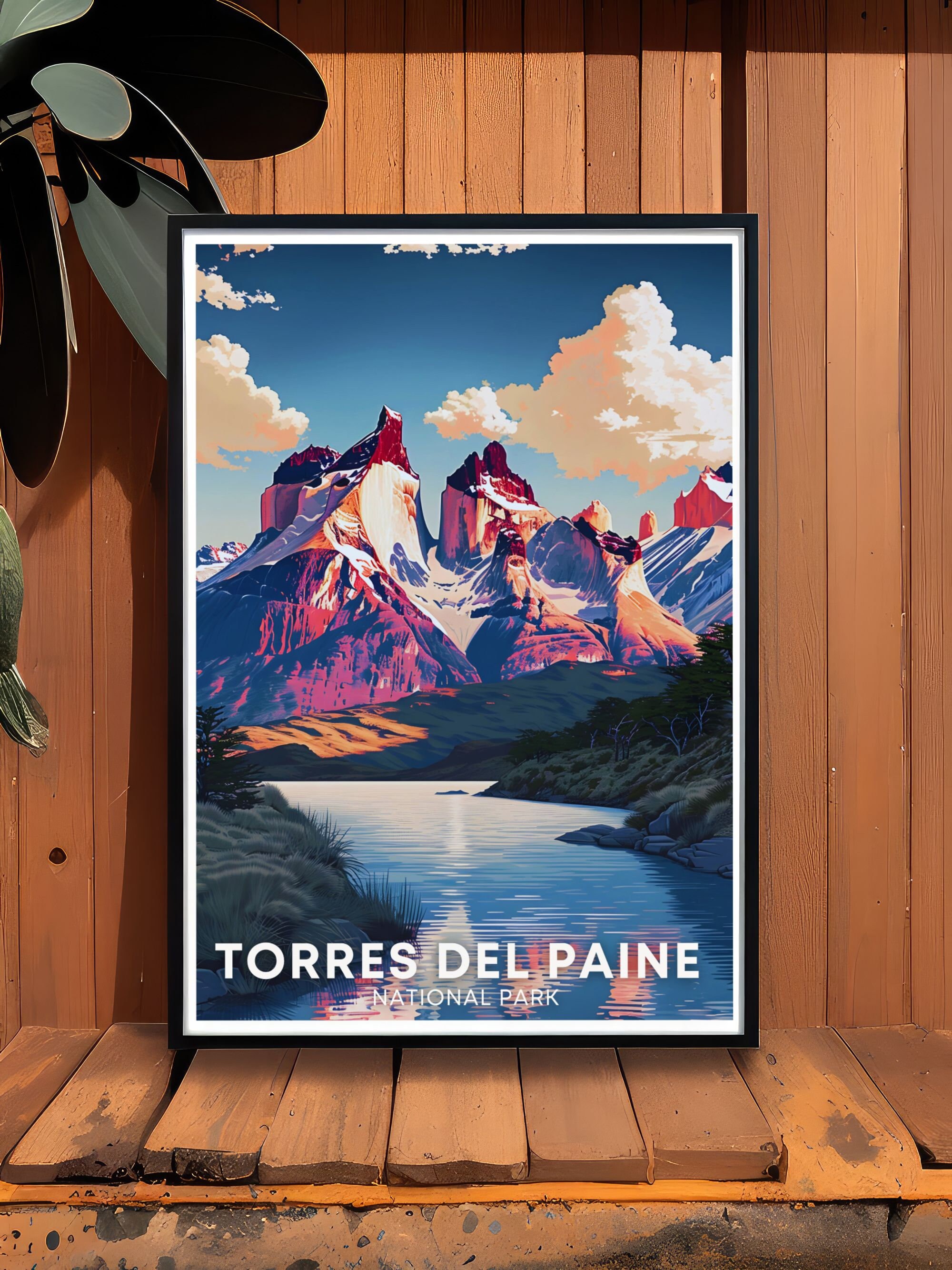 Torres Del Paine Poster Cuernos Del Paine Art Uernos Del Paine Print ...