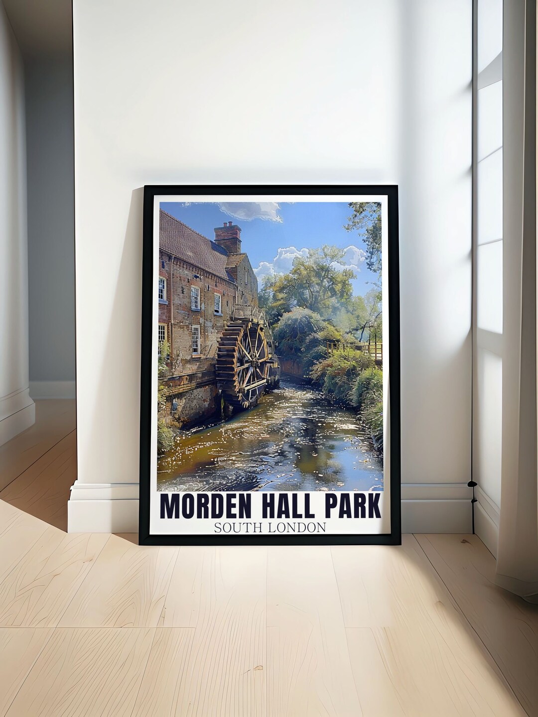 Morden Hall Park Poster - Wandle Valley Art - Morden Park Souvenir ...