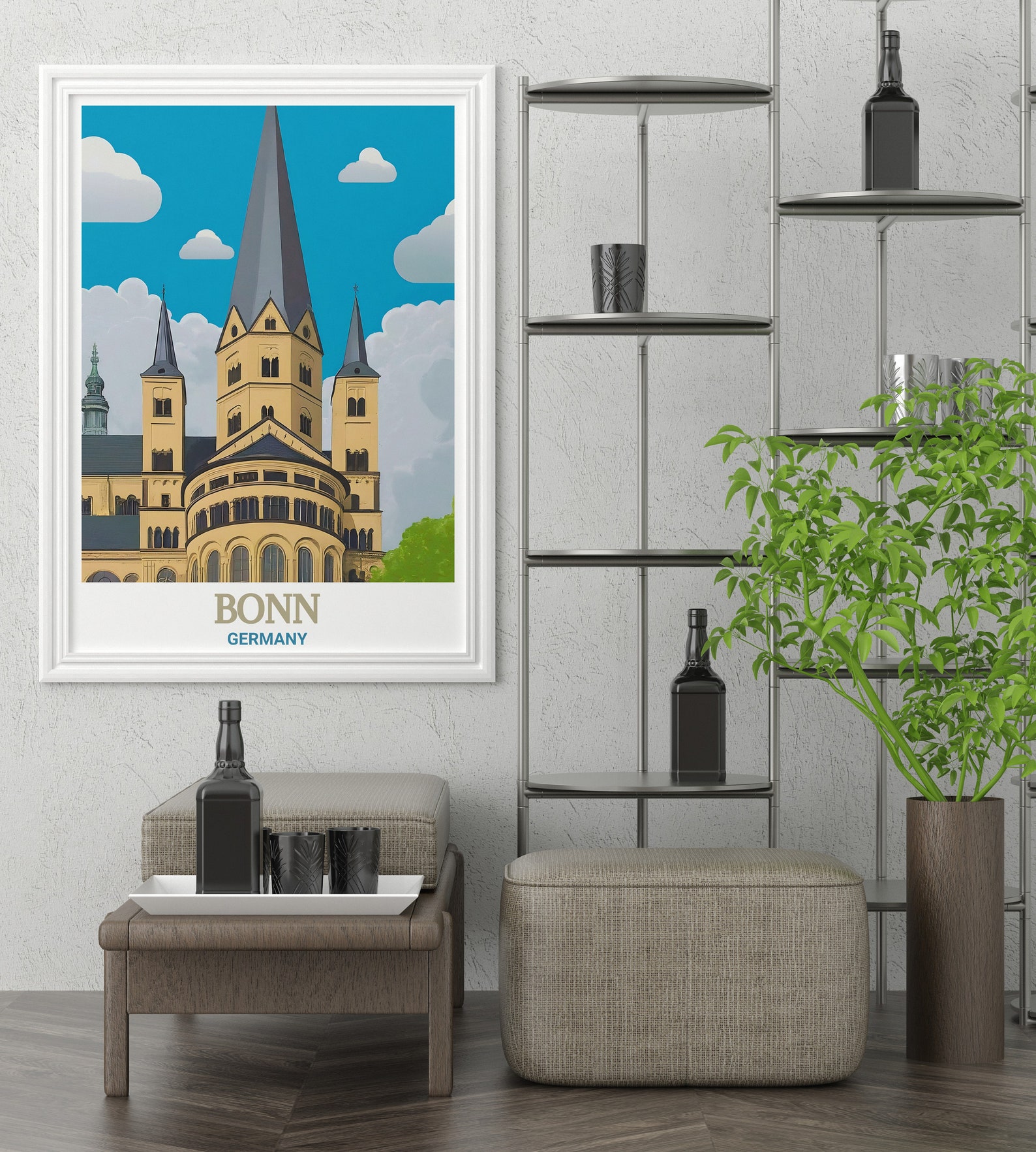 Bonn Art Collection Bonn Minster Posters Germany Wall Decor Bonn ...