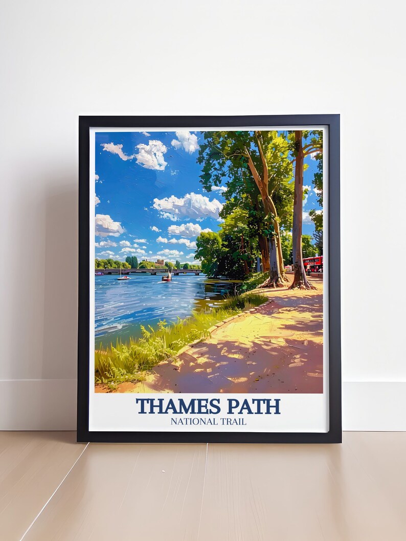 Thames Path Poster River Thames Poster River Thames Art River Thames ...