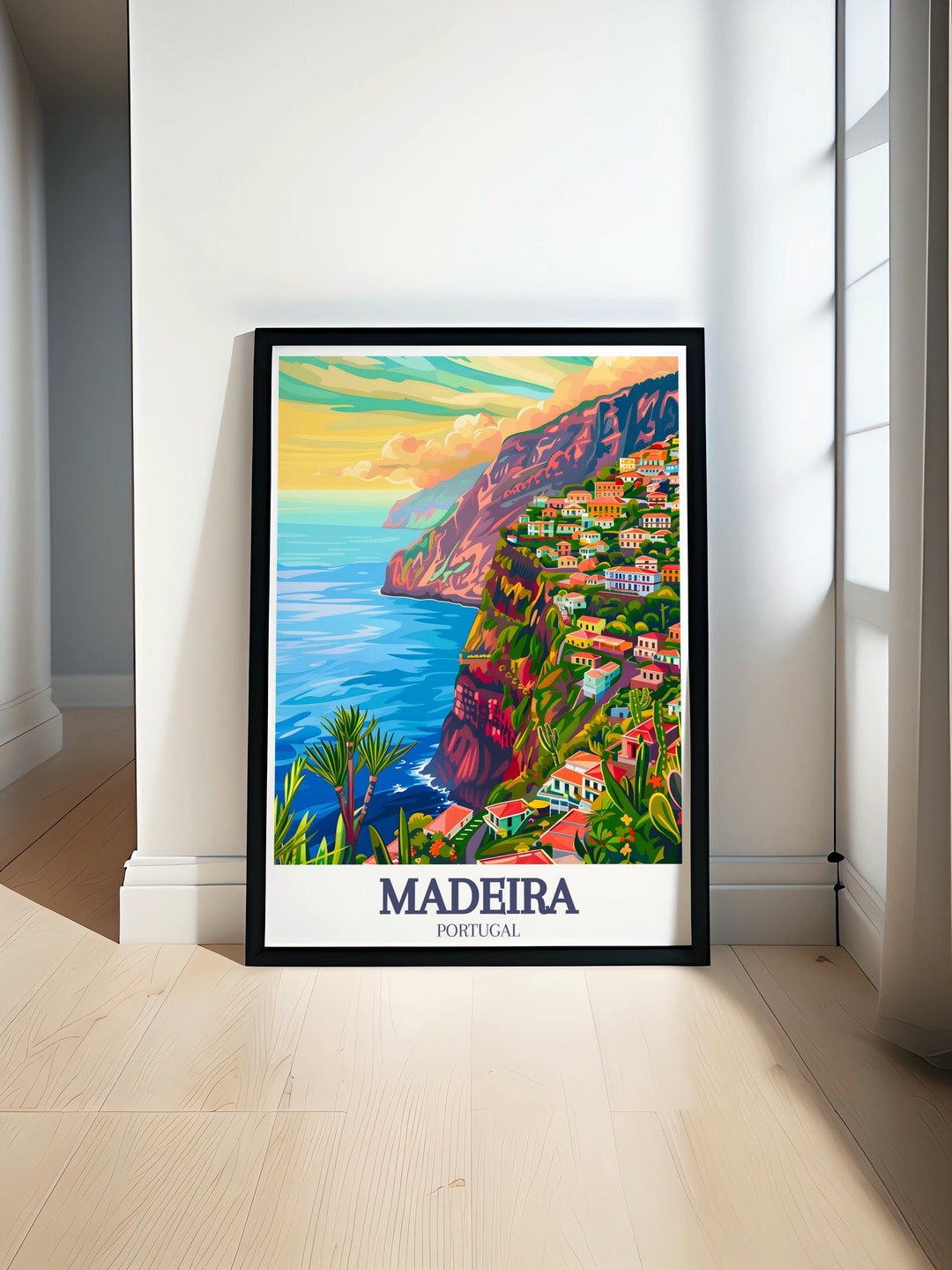 Madeira Posters - Cabo Girão Framed Print - Funchal Wall Art - Madeira ...