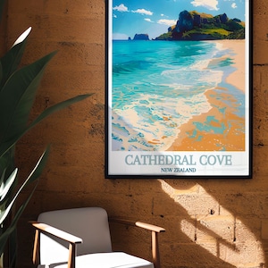 Cathedral Cove Home Decor Collection - Hahei Beach Travel Posters ...