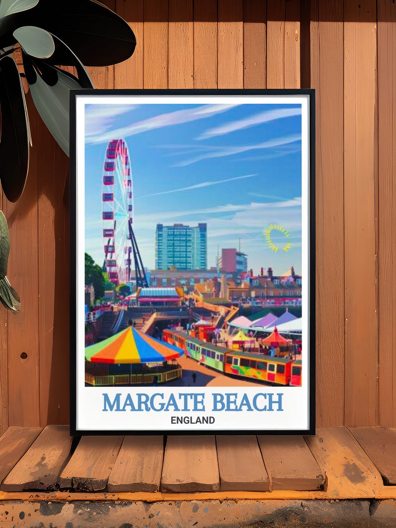 Margate Beach Travel Posters Dreamland Margate Art Margate Beach Print ...