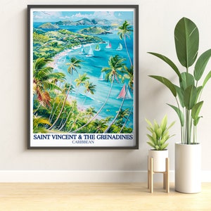 Saint Vincent and the Grenadines Poster - Caribbean Island Print ...