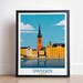 Sweden Travel Poster Gamla Stan Prints for Home and Travel Lovers ...