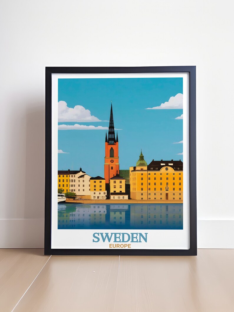 Sweden Travel Poster Gamla Stan Prints for Home and Travel Lovers ...