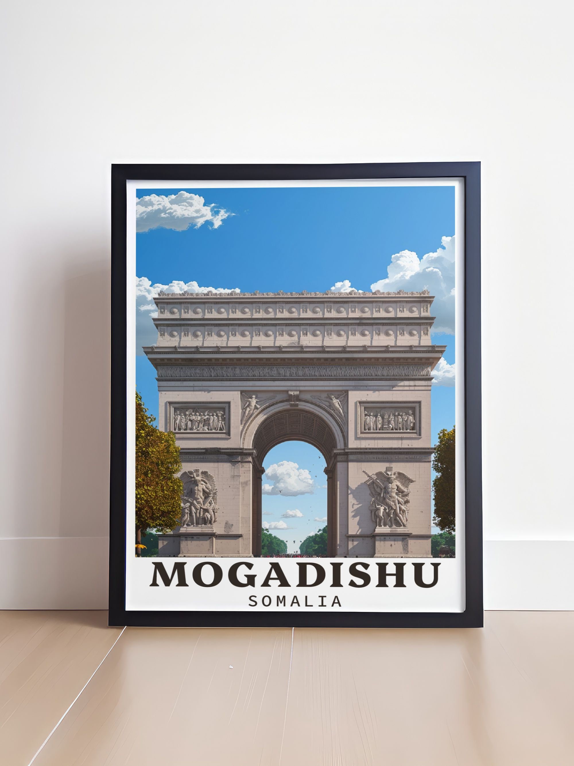 Somalia Art Collection - Arch of Triumph Art - Somali Poster ...