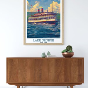 Lake George Wall Art Lake George Steamboat Company Poster Stunning New ...