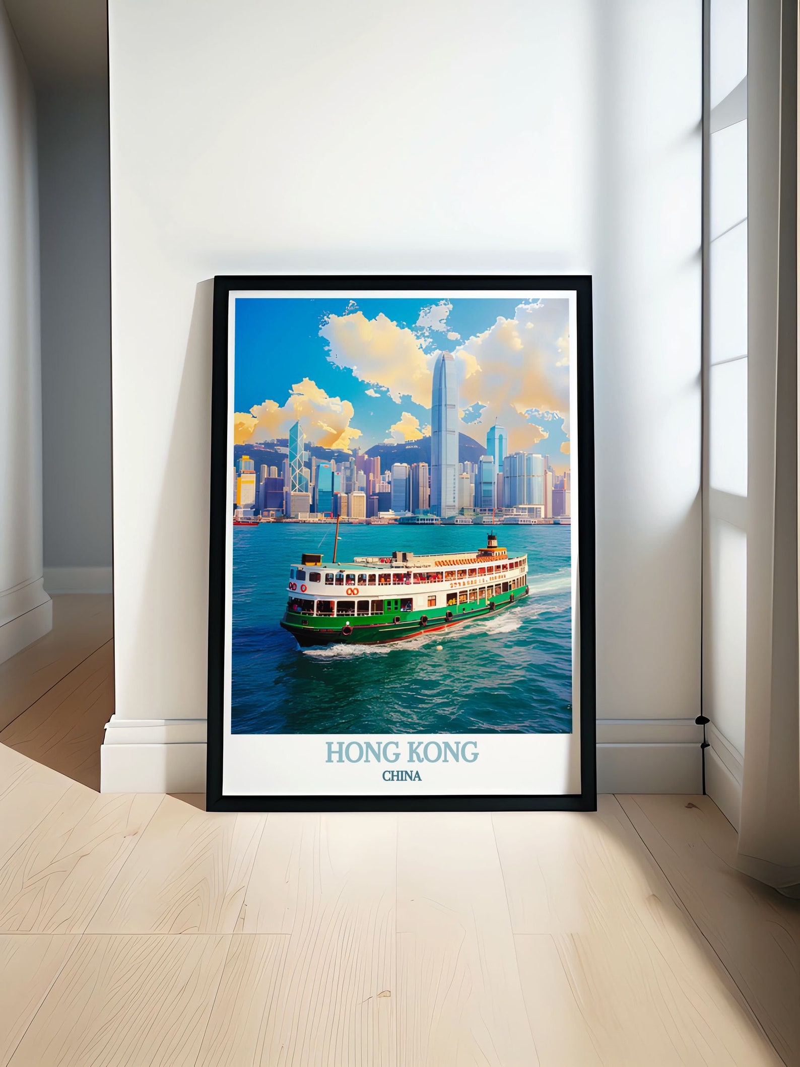 Star Ferry Hong Kong Poster -hong Kong Print -star Ferry Hong Kong ...