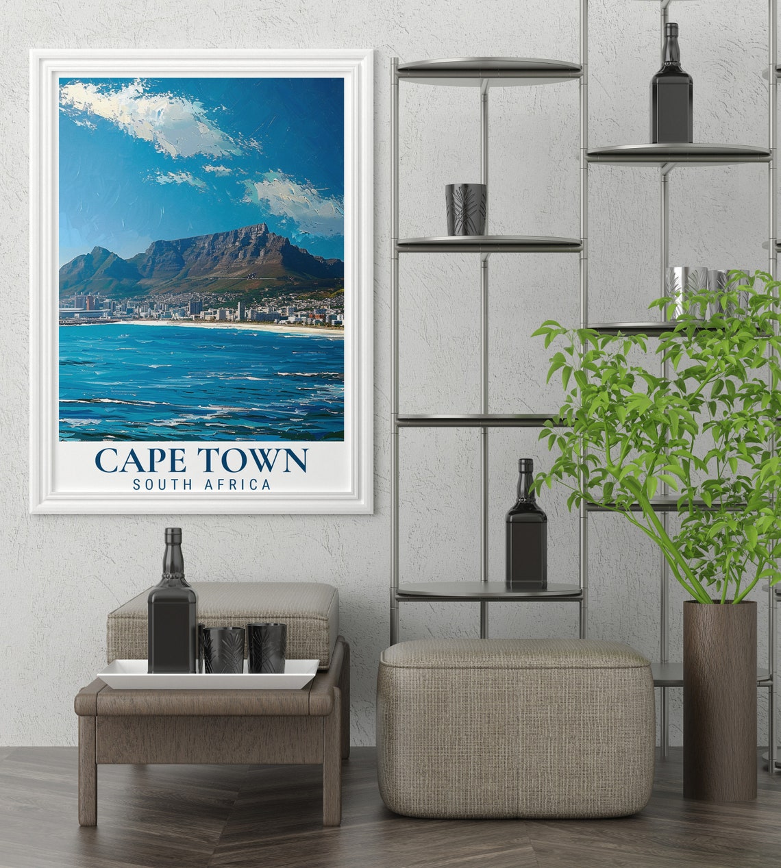 Cape Town Travel Print Table Mountain Posters and Prints Cape Town Art ...
