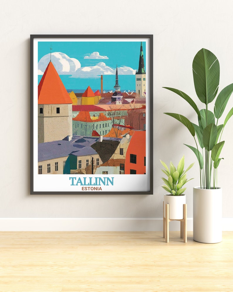 Tallinn Estonia Travel Print Tallinn Old Town Travel Poster Tallinn Old ...