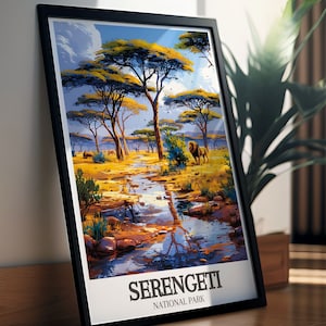 Serengeti Prints - National Park Wall Art - Africa’s Acacia Tree and ...