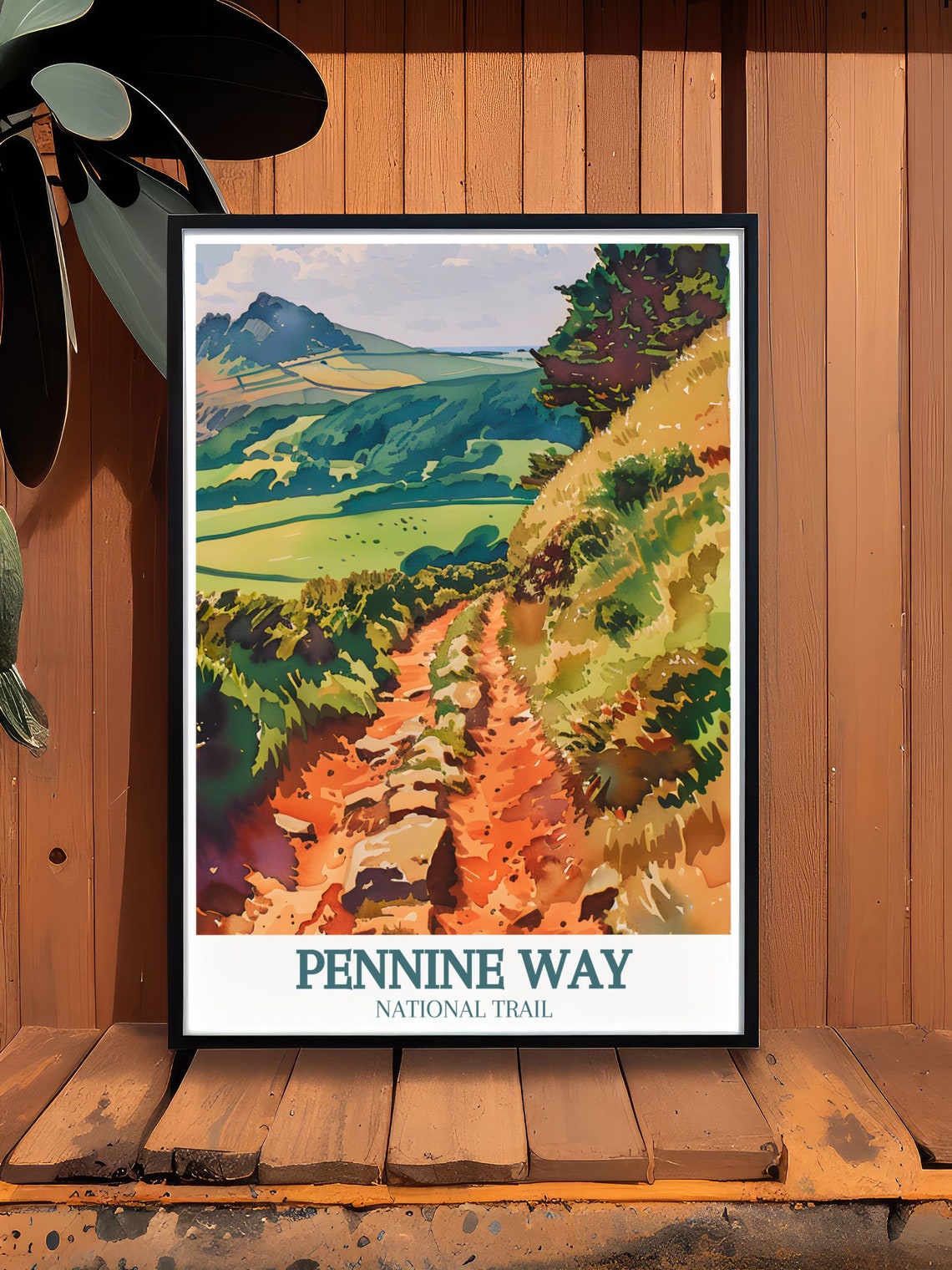 Pennine Way Poster - Print of Pen Y Ghent - Pennine Way Framed Print ...