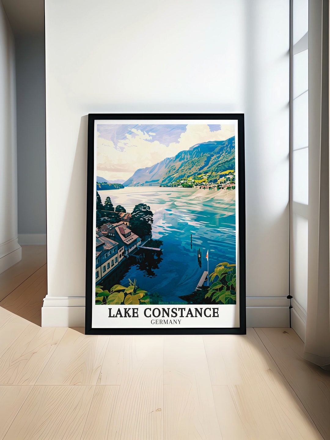 Lake Constance Scenic Art Collection - Bregenz Travel Posters - Lake ...